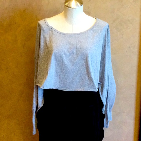 Current Terra | Tops | Cropped Front Long Back Heather Gray Lightweight ...